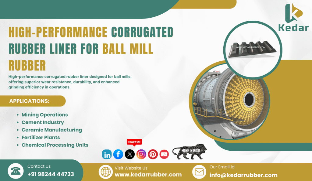 High-Performance Corrugated Rubber Liner for Ball Mill Rubber